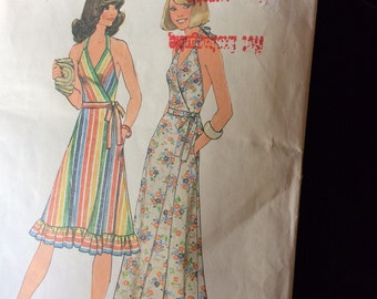 Wrap dress pattern | Etsy