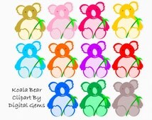 Popular items for koala clipart on Etsy