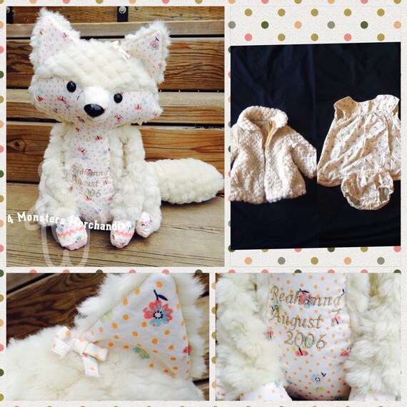 Memory Fox Bear Sleeper/Keepsake Bear by 4MonstersMerchandise