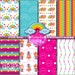 Rainbow Digital Paper COMMERCIAL USE Rainbow Pattern