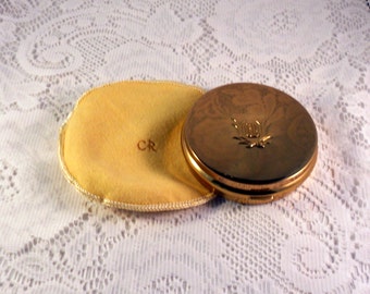 Powder puff compact | Etsy