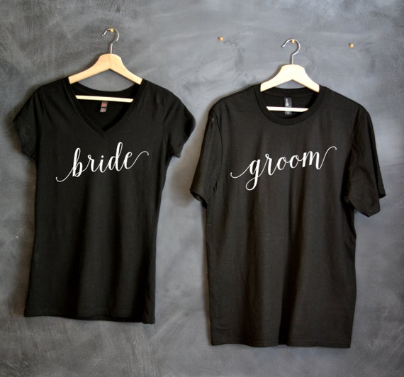 Bride And Groom T Shirt Package Bride Shirt Groom Shirt