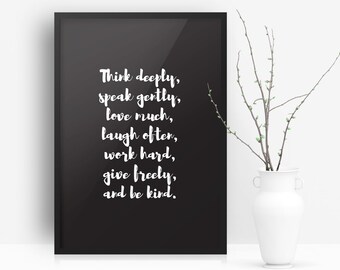 Word sayings poster | Etsy