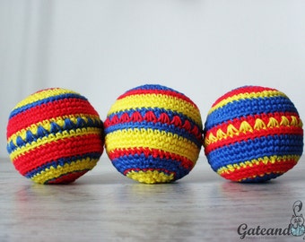 Crochet Pattern Baby Clutch Ball Toy makes a great baby