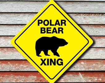 Bear crossing sign | Etsy