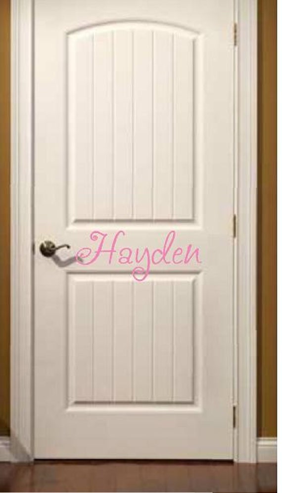Items similar to Girls Room Door Name Decal on Etsy