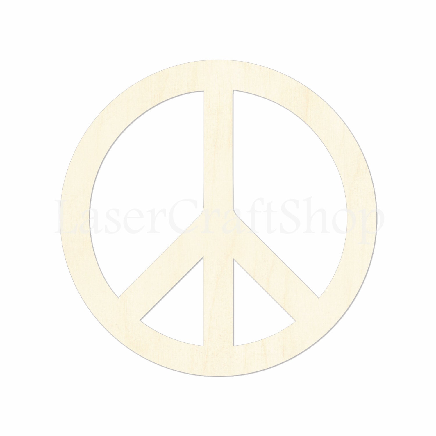 2 34 Peace Sign Wooden Cutout Shape Silhouette