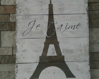 Eiffel tower sign | Etsy