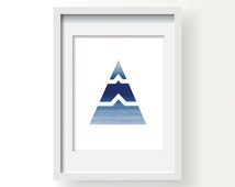 Unique navy geometric related items | Etsy