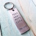 Hand Stamped Keychain Deez Nutz Deez Nuts Key Chain by IndyGifts