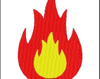 Flame embroidery | Etsy