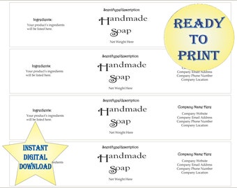 Handmade soap label | Etsy