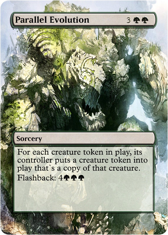 Parallel Evolution Custom Art Foil or Non by CustomCardArtShop