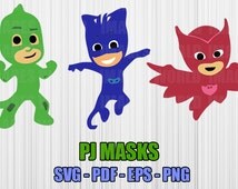 Popular items for pj mask svg on Etsy