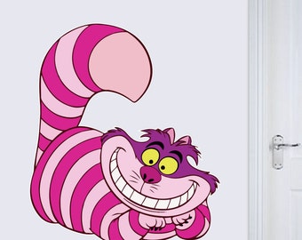 Cheshire cat decal | Etsy