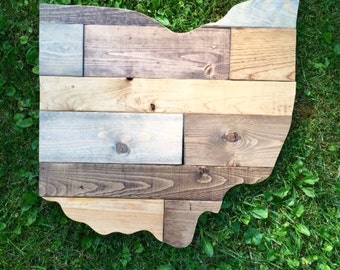 Wooden state sign | Etsy