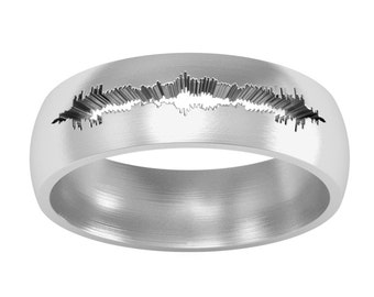 Sound wave ring | Etsy
