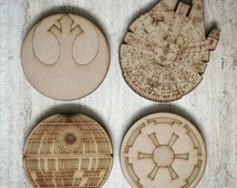 Unique laser cut coaster related items | Etsy