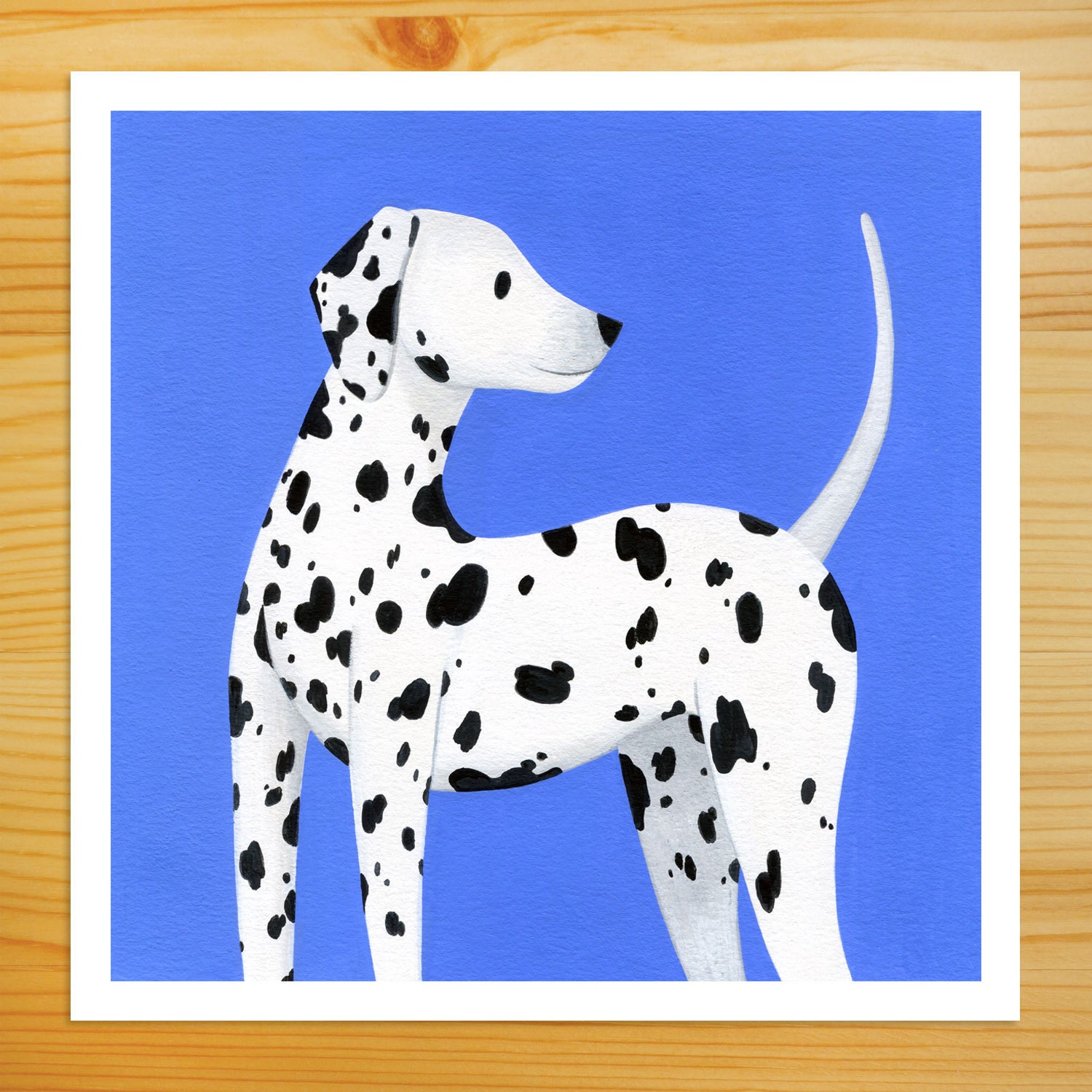 Dalmatian 8x8 Print by bynelliele on Etsy