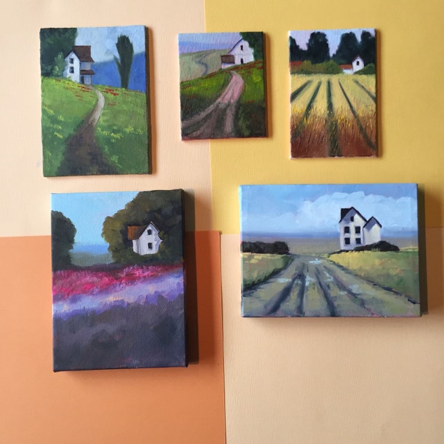 Original Small Format Art by Nancy Merkle by smallimpressions