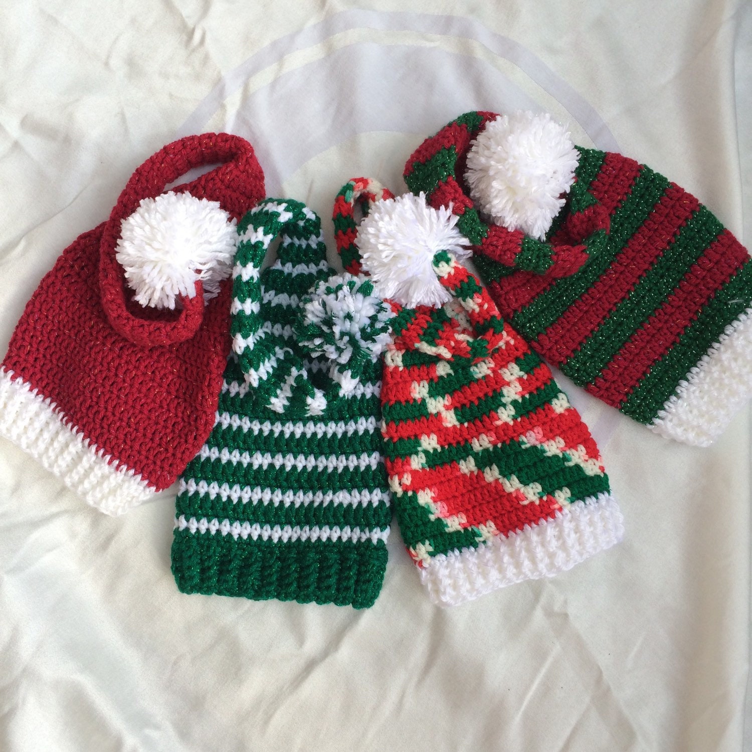 Infant elf hat Christmas pixie beanie photo by LaPetiteUnicorn