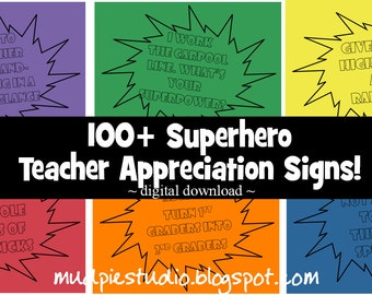 Superhero teacher | Etsy