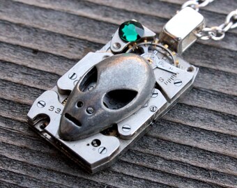 Items similar to Otherworldly Polymer Clay Necklace on Etsy