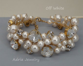 Pearl Wedding Jewelry Wedding Hair Accessoires by adriajewelry