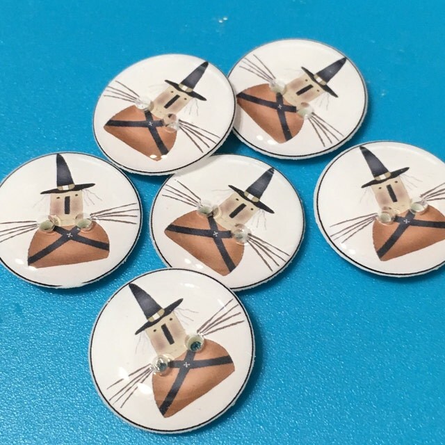 Handmade Decorative Novelty Craft Buttons for by buttonsbyrobin