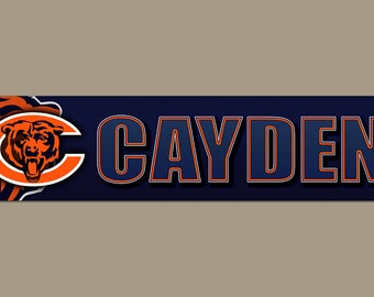 Chicago bears sign | Etsy