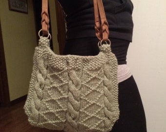 Unique hand knit purse related items | Etsy