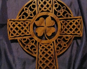 Wooden celtic cross | Etsy