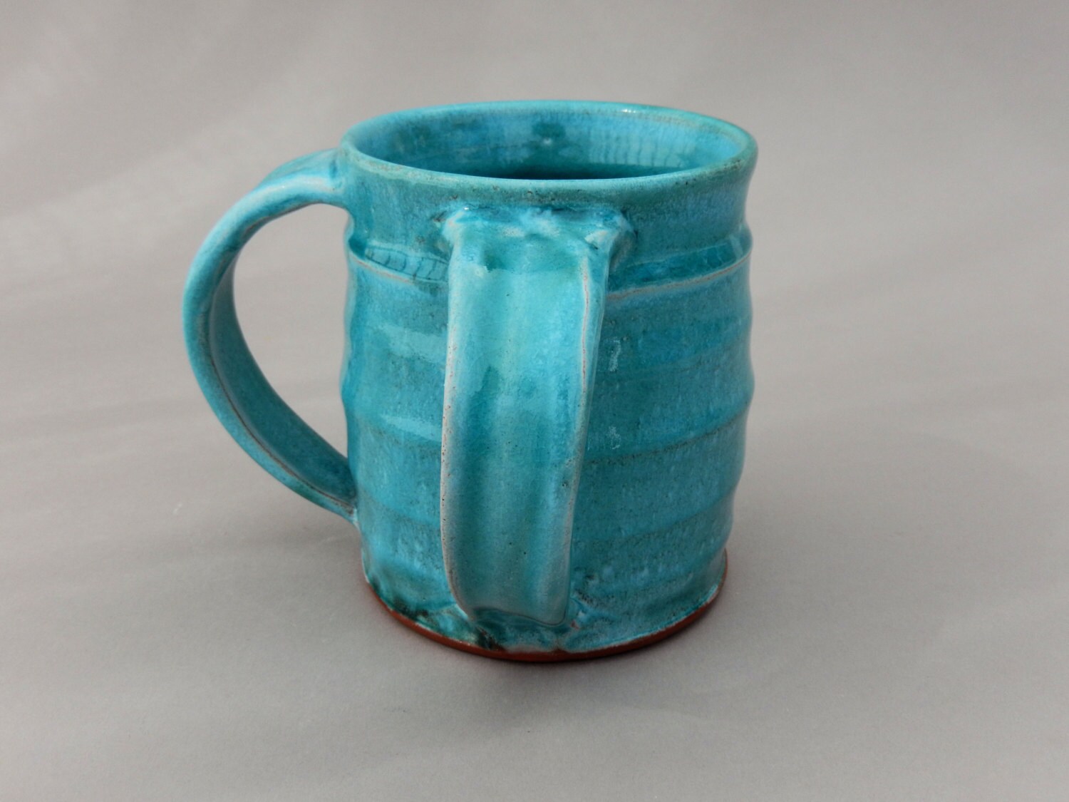 Turquoise Pottery Washing Cup Judaica Ceramic Negel Vasser