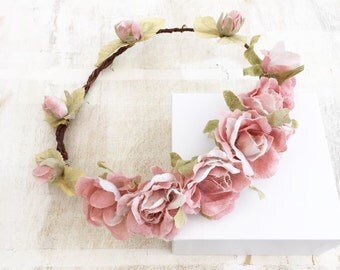 Pastel flower crown | Etsy