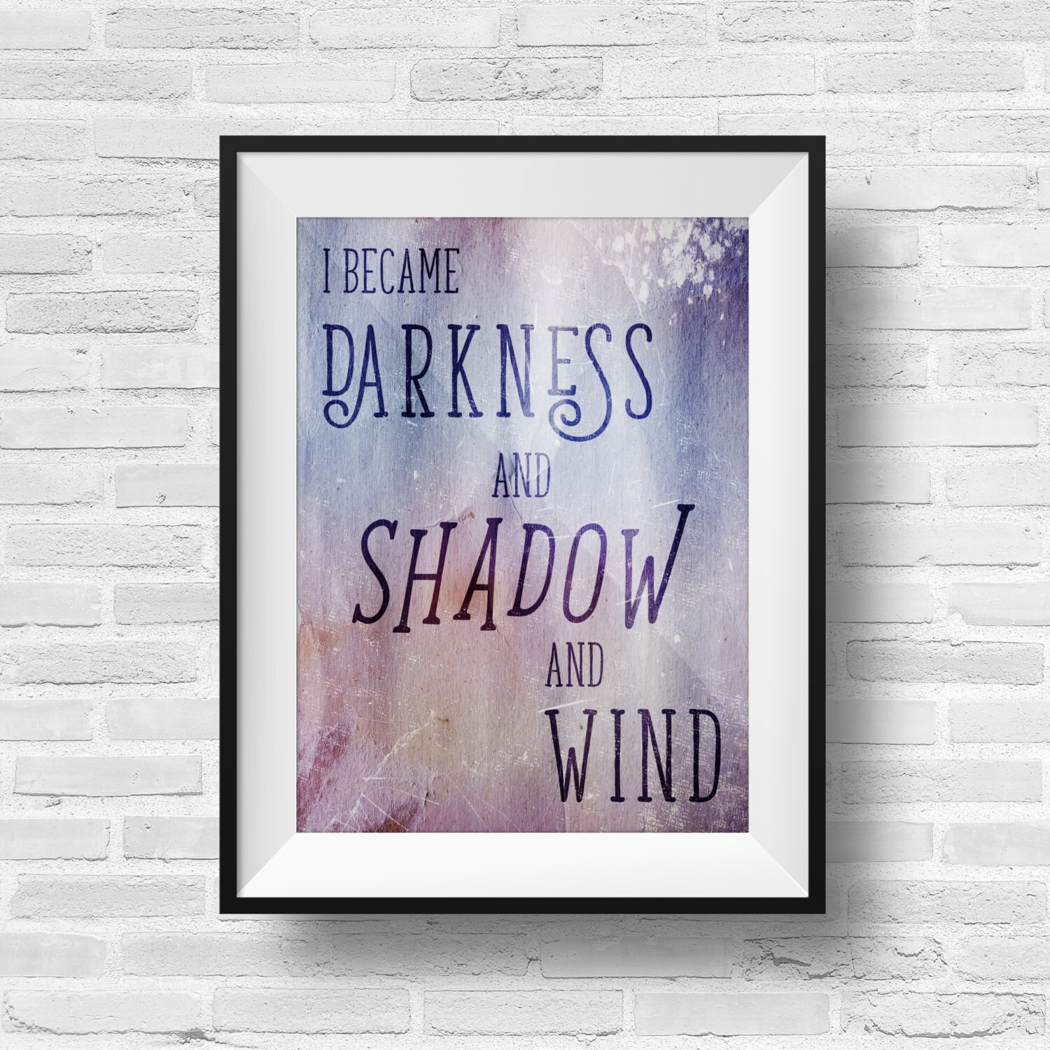 ACOMAF Quote 8 x 10 Typography Art Print A Court of Mist and
