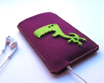 Items similar to Felt cell phone cover or case for iPhone or smartphone ...