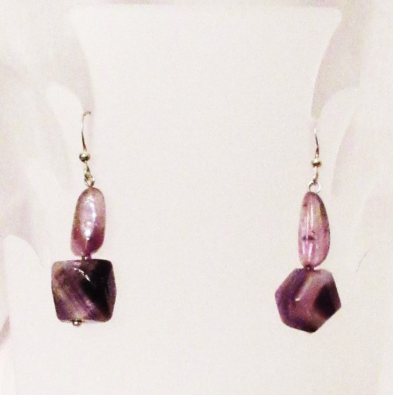 Amethyst Jewelry Amethyst Earrings Amethyst Step Faceted