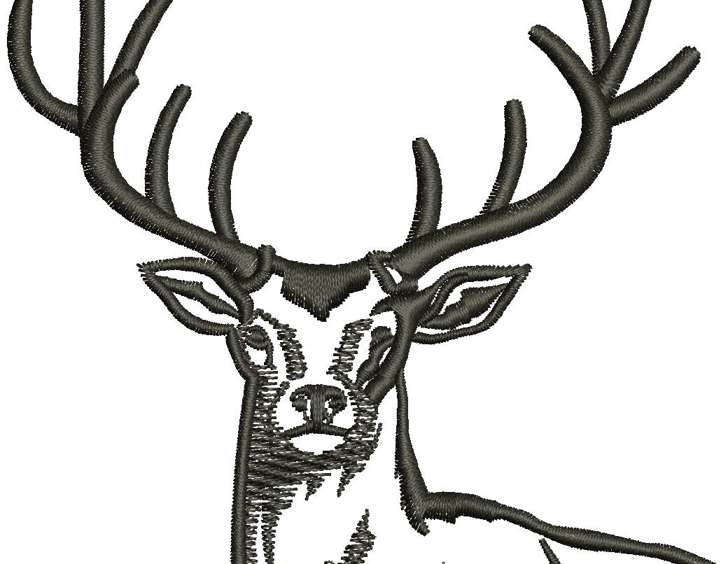 deer Machine Embroidery Design instant download