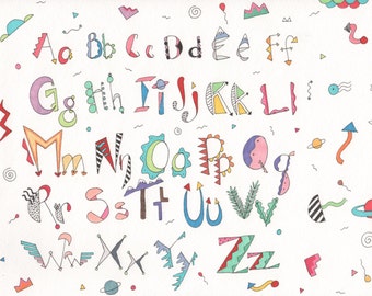 Alphabet party | Etsy