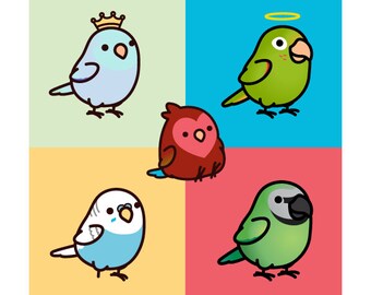 Stock & Custom Stickers Prints and Charms by Birdhism on Etsy