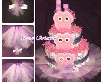 Tutu diaper cake | Etsy