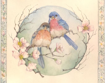 Sweet Spring II 8 x 8 lithograph by CShoresInc on Etsy