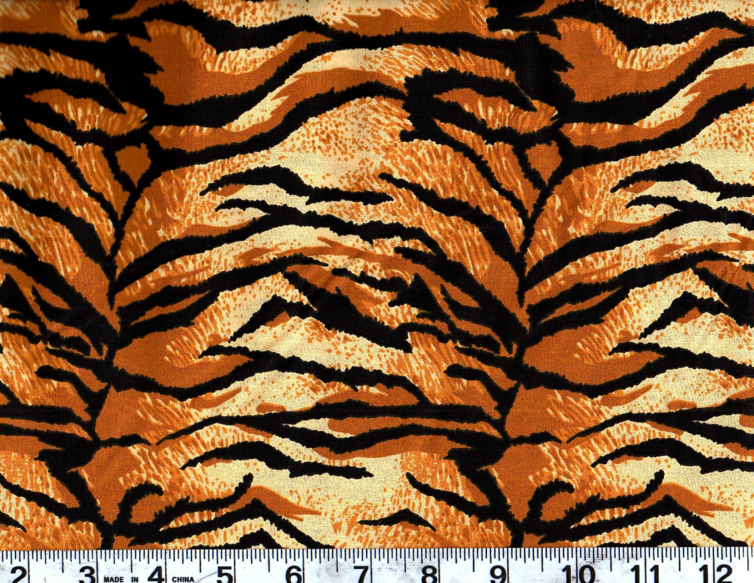 Animal Print Cotton FabricTiger Skin Print By the Yard