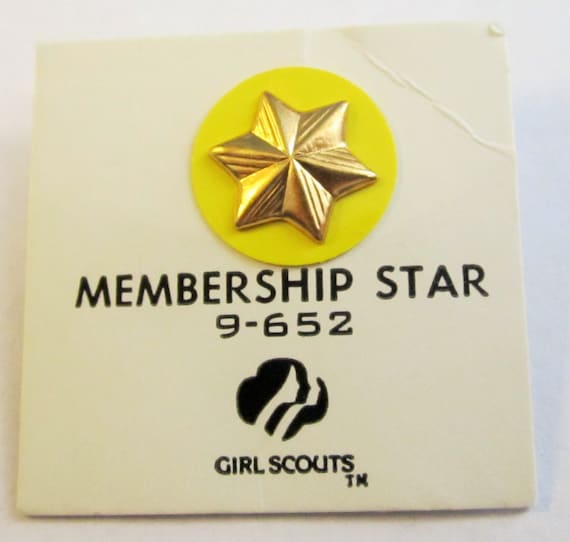 Vintage Girl Scout Membership Star with by AllThingsGirlScout
