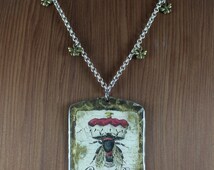 Unique queen bee necklace related items | Etsy