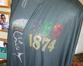 Items similar to OES clip earrings & pendant on Etsy