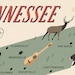 Tennessee Map The Volunteer state map original map nursery
