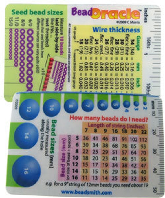 Bead Oracle Beading Information Card GA2605