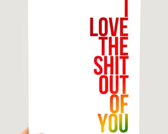 Shit out of you | Etsy