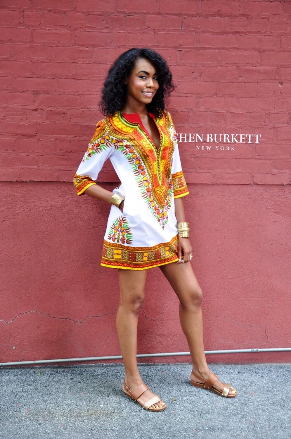 African Print Dress Dashiki Shift Dress